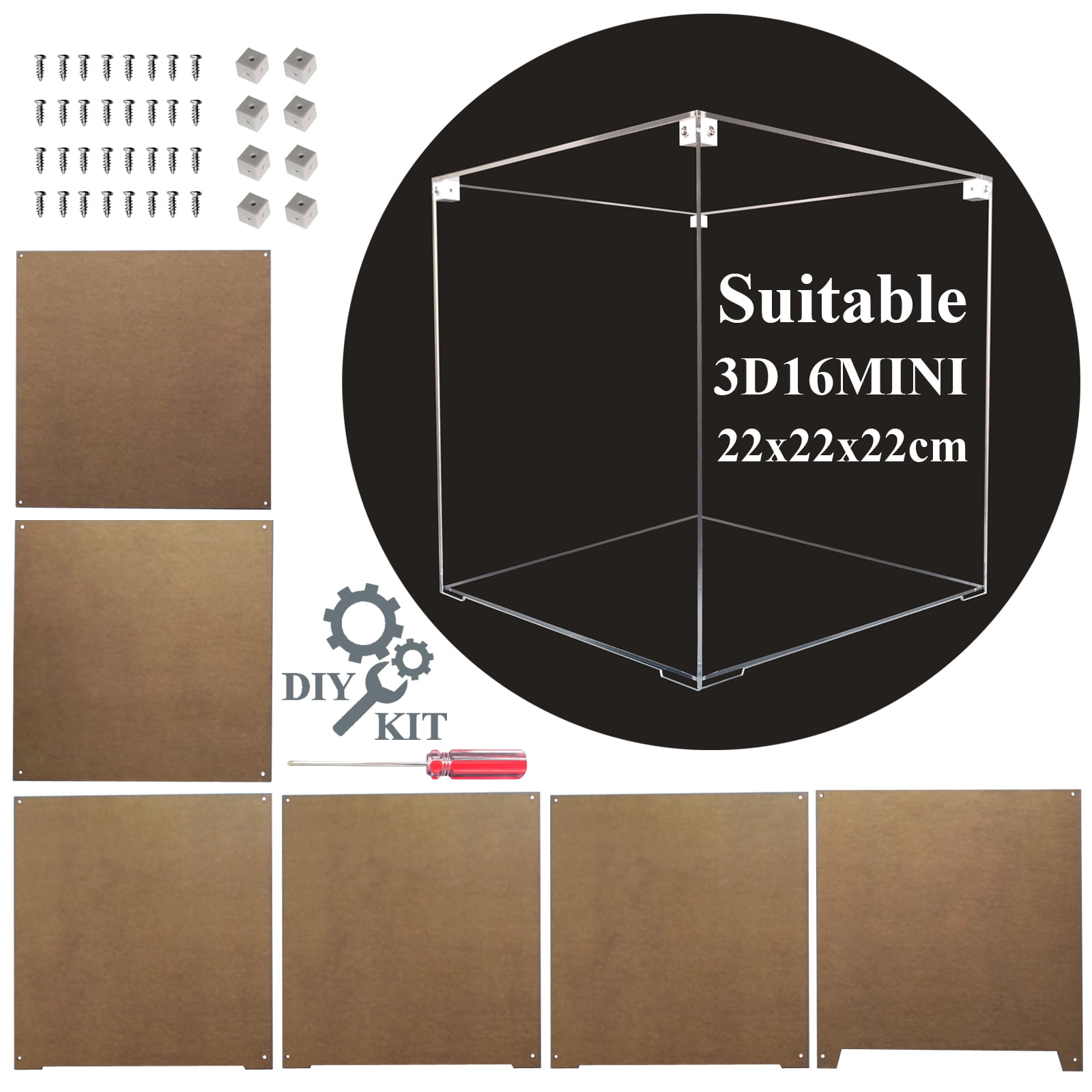 iCubeSmart 3D16MINI Led Cube Case Suitable for 3D16MINI-MULTI4/3D16MINI-BLUE(3D16MINI-CASE ...