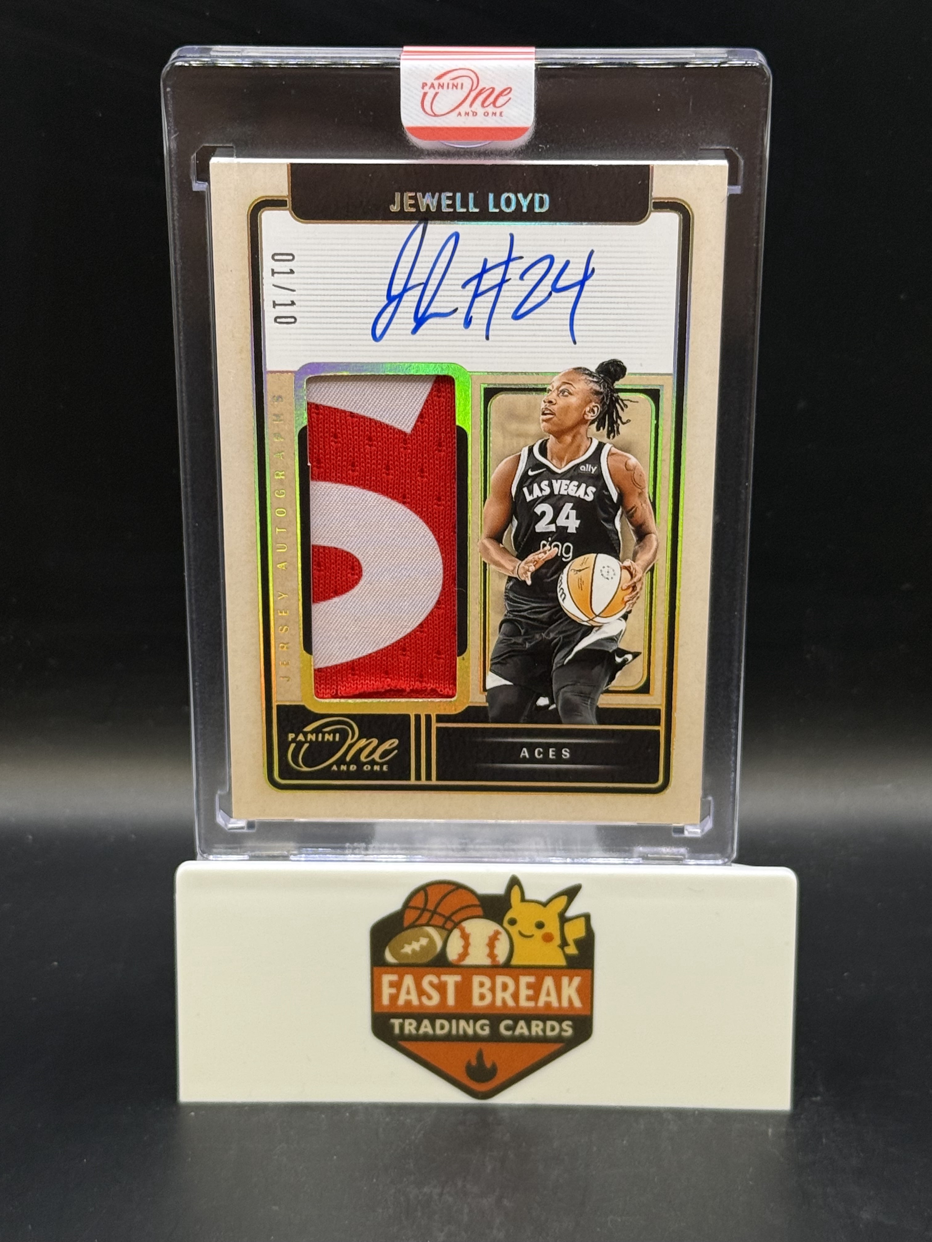 2025 Panini One and One Jewell Loyd #JA-JL /10 Patch Jersey Autograph ...