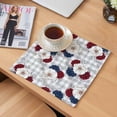 Cloth Napkins Independence Day Red White Blue Floral Washable Soft ...