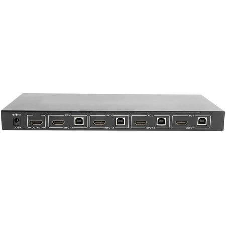 4 Way Switcher 4K at 60HZ KVM Switch 4K Ultra High?Definition Remote ...