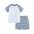 ENFLASH Toddler and Little Boys 2-Piece Pajamas Short Sleeve Tops and Shorts Summer PJ Set Kid ...