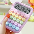 BSJJY Creative Colorful Candy Colored Electronic Calculator,4 Function ...