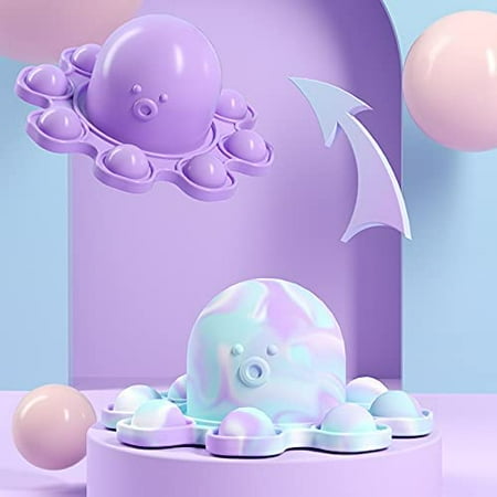 Flip Reversible Octopus Fidget HALO s, Octopus Pop Stress Relief Simple ...