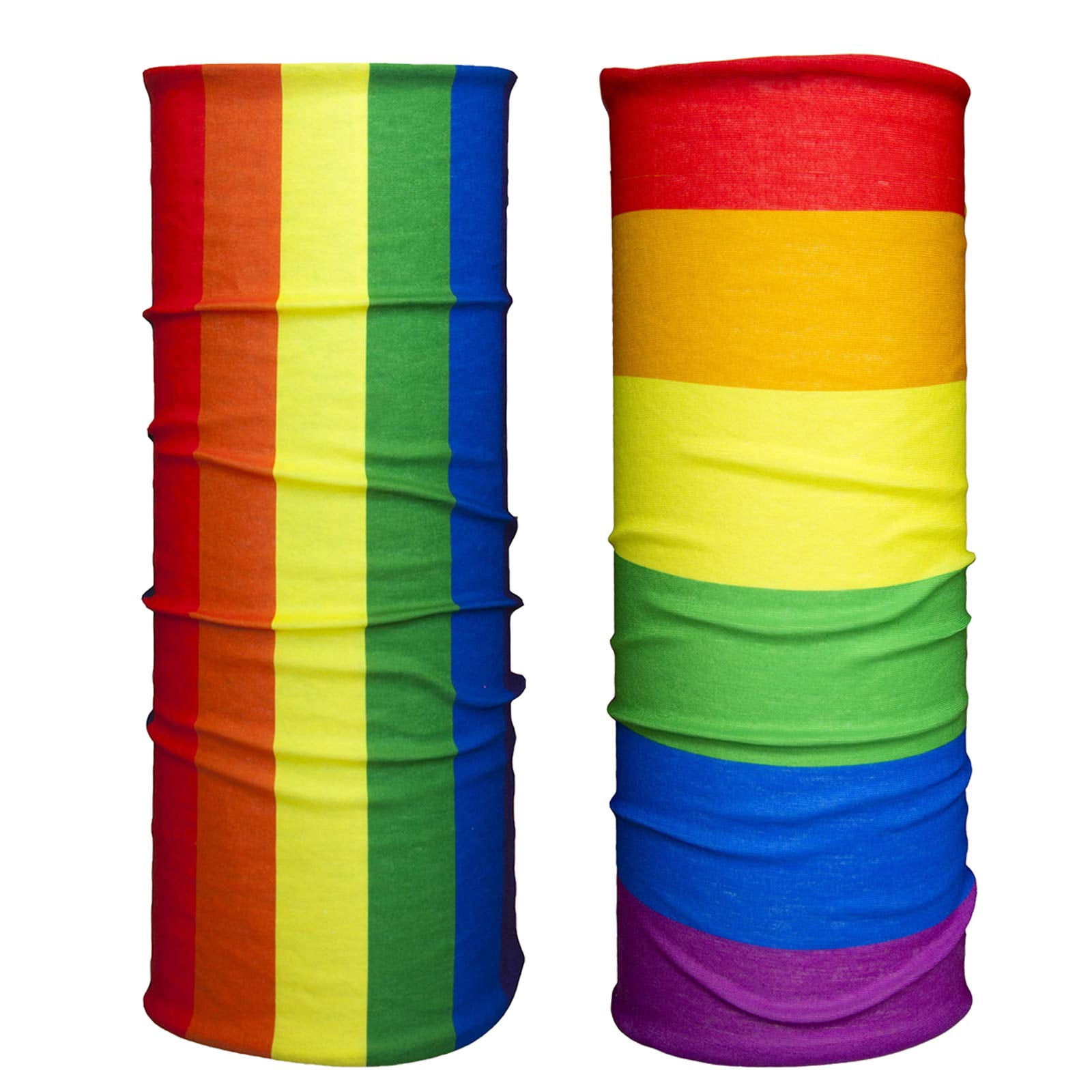 International Tie Rainbow Bandana TWO-PACK: Gay Pride Multi-Functional ...