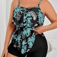 2026 Women's Two-Piece Tankini Swimsuit Loose Strap Floral Print New ...