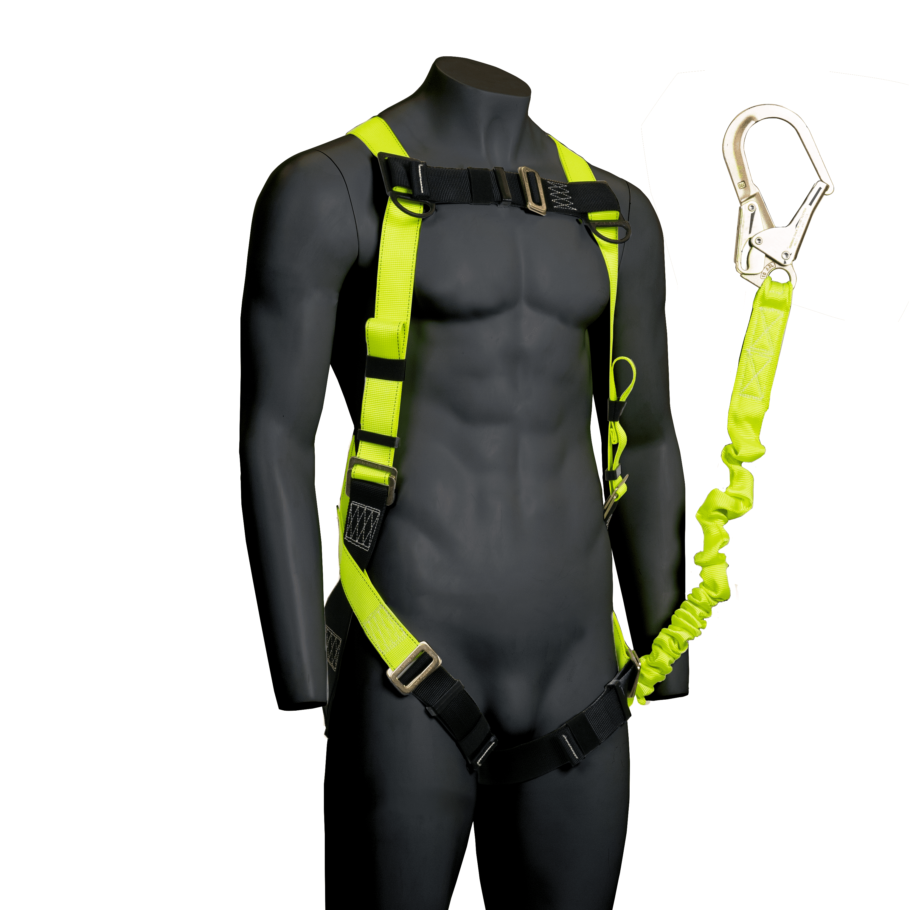 JORESTECH Safety Full Body Harness with 6-Foot Safety Lanyard Fall ...