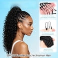 Burmese Curly Crochet Human Hair Invisible Knotless 14 Inch 120g, Pre ...