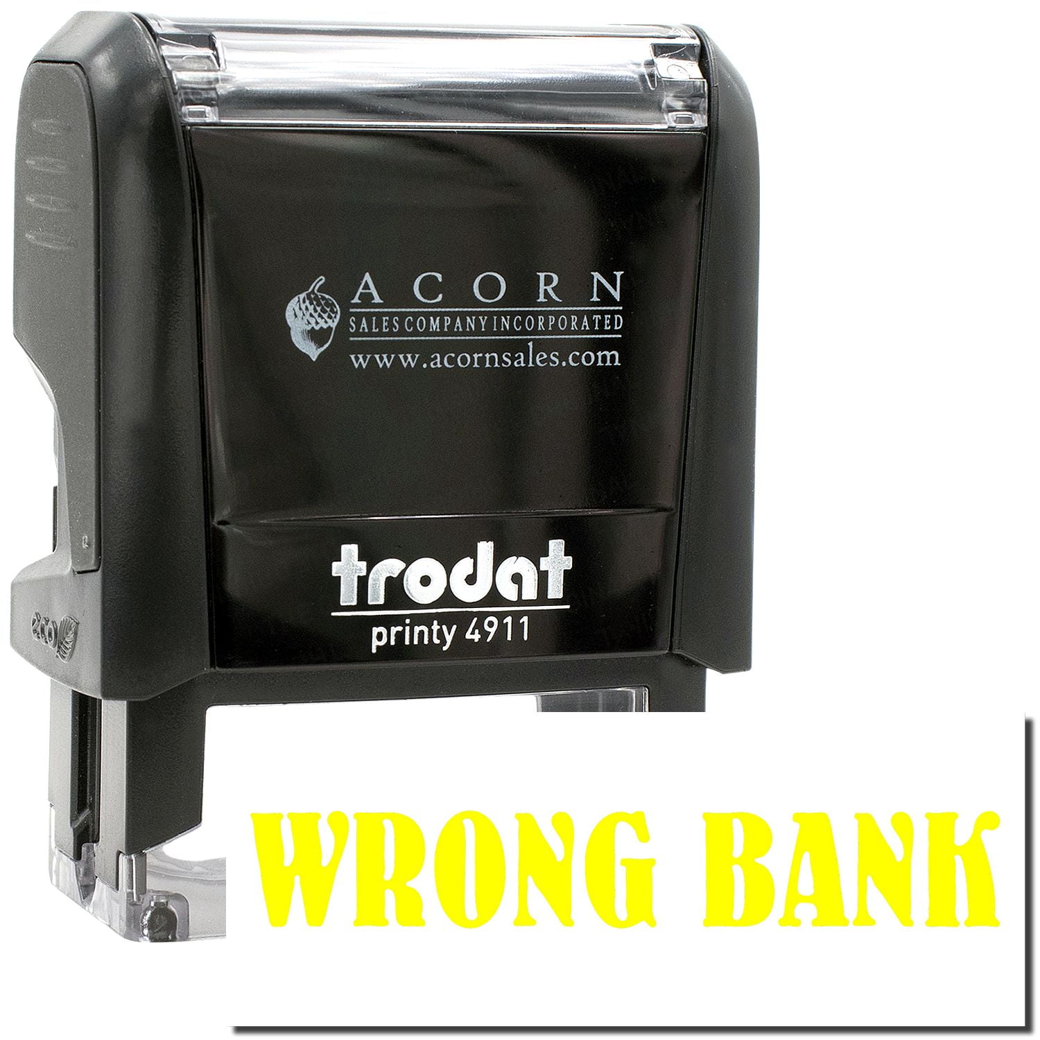 Self-Inking Wrong Bank Stamp, Trodat Printy 4911, Press and Print ...