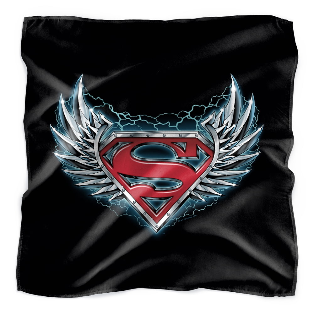 Superman Steel Wings Logo Bandana (21 in x 21 in) - Walmart.com