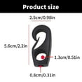 10Pcs Black Plastic Bungee Hook Bungee Rope Rowing Boats Tie Cord Hook ...