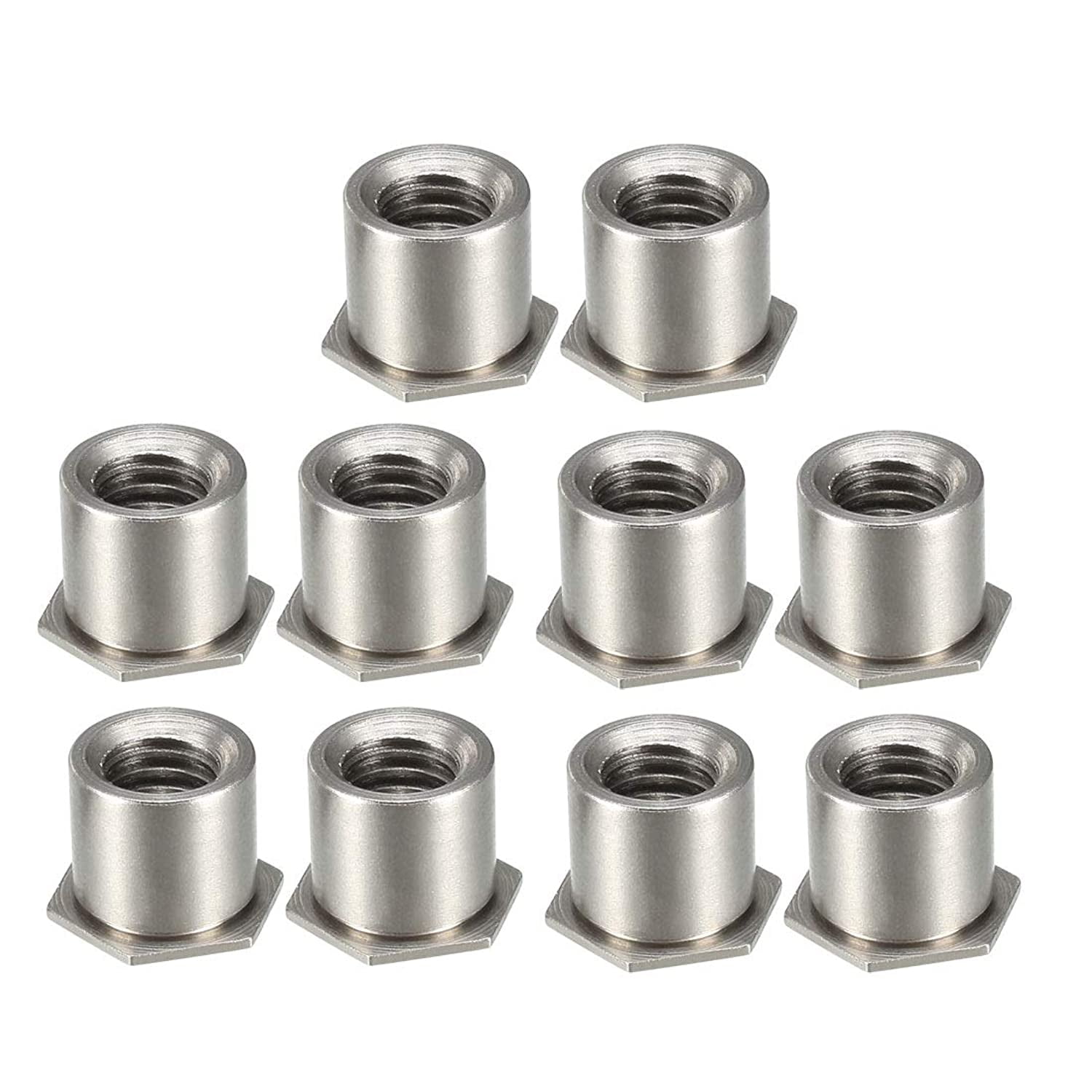 Uxcell M6 X 1mm Pitch Hex Head Carbon Steel Blind Hole Self Clinching uxcell-m6-x-1mm-pitch-hex-head-carbon-steel-blind-hole-self-clinching