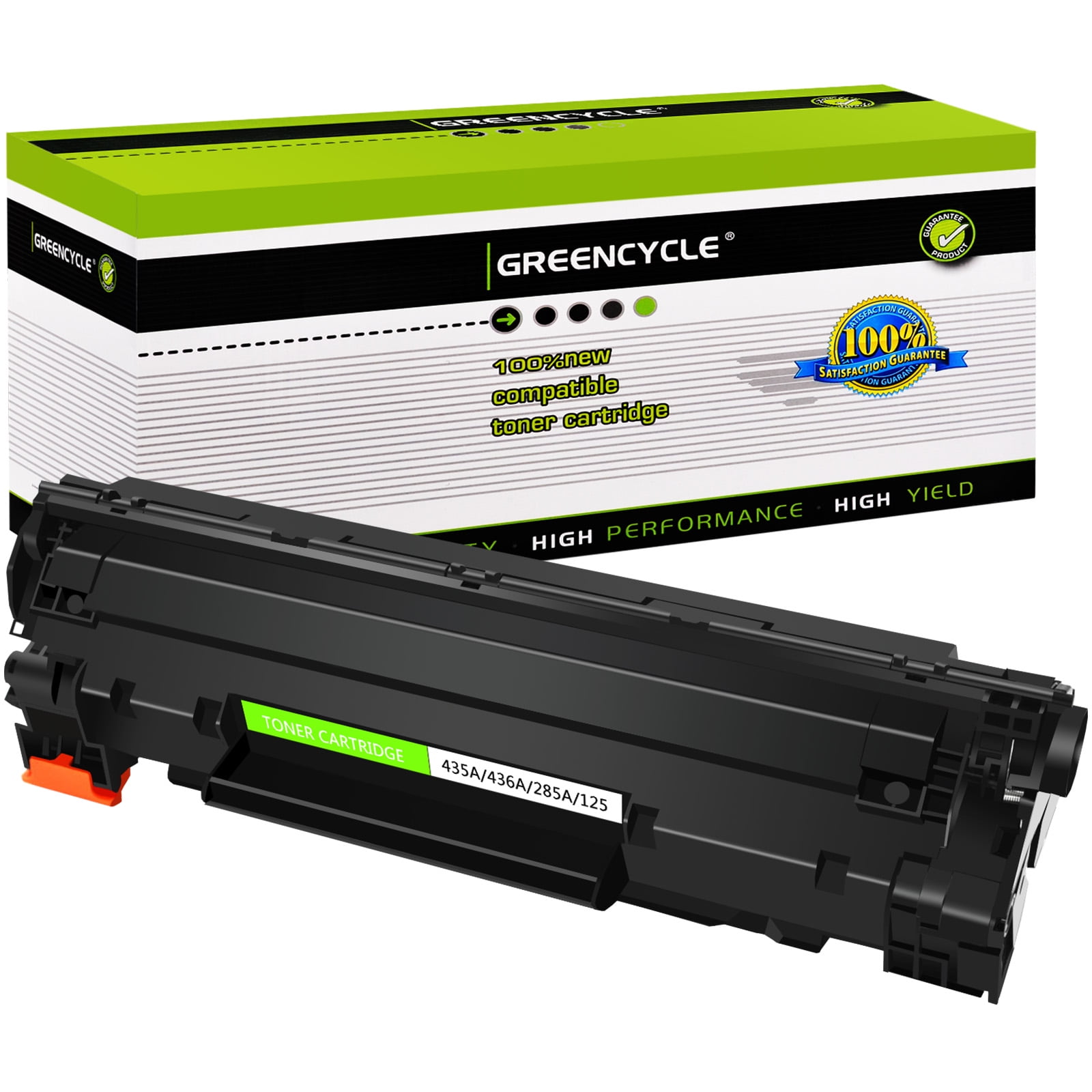 GREENCYCLE 1 Pack CRG125 Compatible Toner Cartridge Replacement for ...