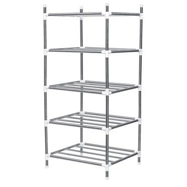 Mainstays Folding Metal Kitchen Pantry Organization Wire Shelf, White ...