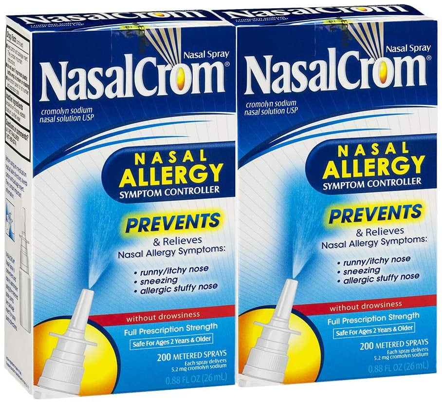 NasalCrom Nasal Allergy Sprays Symptom Controller, 200 Sprays .88 FL OZ ...