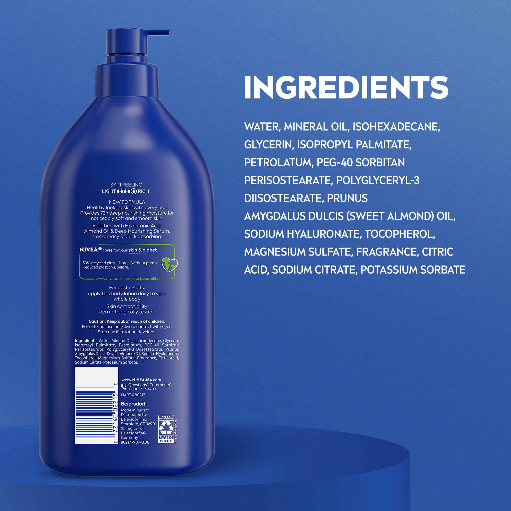 NIVEA Enriched Body Lotion for Dry Skin, 33.8 Fl Oz Bahrain | Ubuy