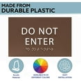 ADA CENTRAL SIGNS - 6" X4" Do Not Enter Sign - ADA Compliant Tactile ...