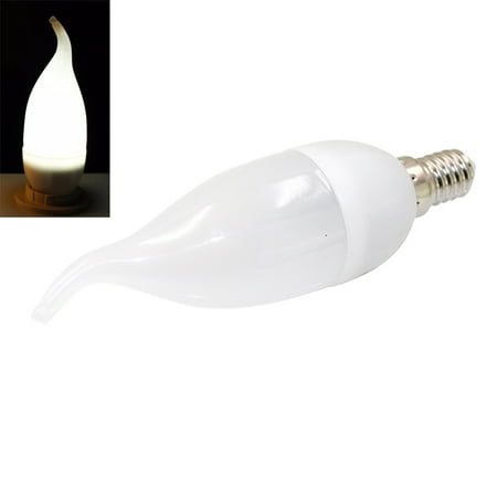 LED candle light bulb 5W tip bubble tail crystal chandelier special E14 ...