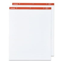 Universal Self-Stick Easel Pad, Unruled, 25 x 30, Sticky Flip Chart Paper, Large, White, 30 ...