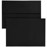 Juvale Black Envelopes, 50 Pack, A7 Size 5.25x7.25 Inches, Square Flap ...