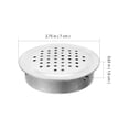 Louver Vent Round Ventilation Plug Circular Air Vents Mesh Steel 2 Pcs ...