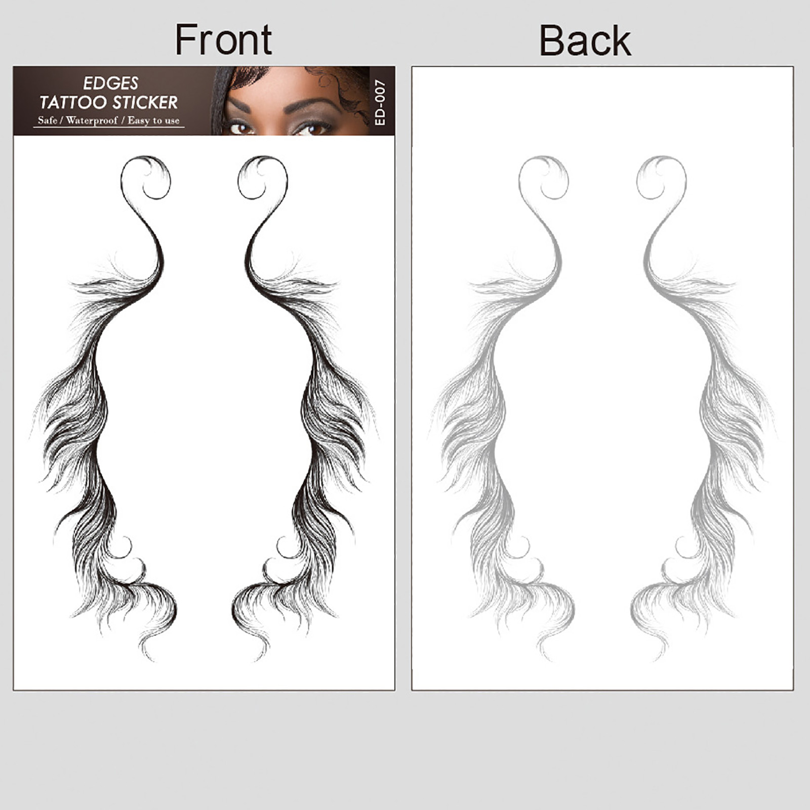 Forehead Hair Stickers,Salon DIY Hairstyling,Hair Stickers,Waterproof ...