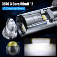 Mini H4 9003 Laser Bi LED Projector Lens Hyperboloid Matrix Headlight ...