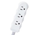 onn 3-Outlet Surge Protector with 4' Power Cord, White - Walmart ...