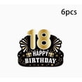 18th Birthday Paper Hats - Black and Gold Party Hats for Adults and ...