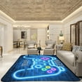 Gaming Rug for Kids Boy Bedroom Gamer Area Carpet 3D Neon Game Cool ...