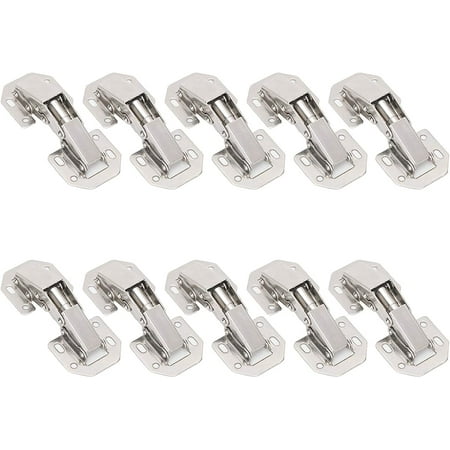 10pcs Cabinet Hinges No-Drilling Hole Bridge Shaped Cupboard Door ...