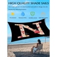 Black Letter N Flower Sun Shade Sail 12'X16' Watercolor Alphabet N Pink ...