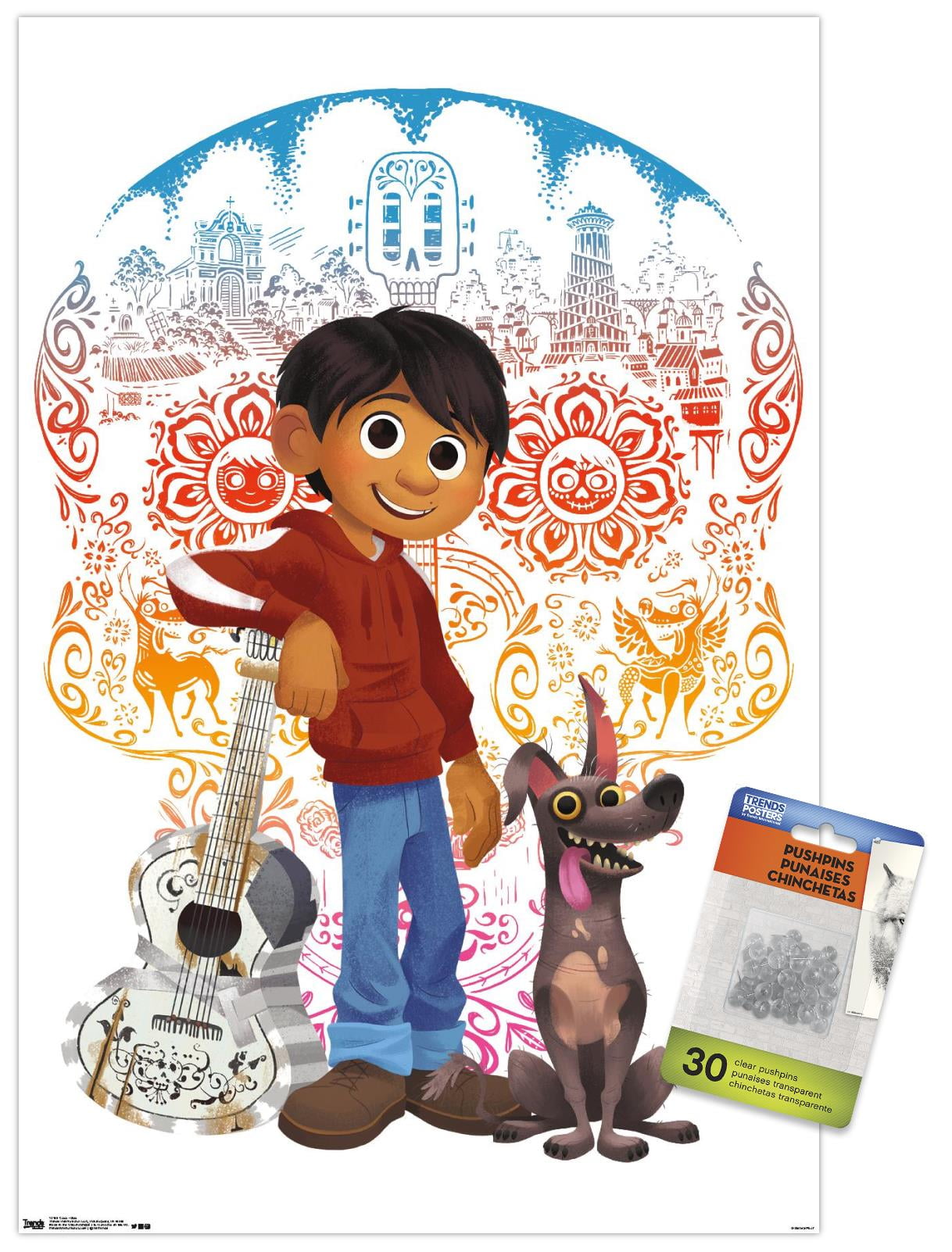 Disney Pixar Coco - Duo Wall Poster with Push Pins, 14.725" x 22.375 ...