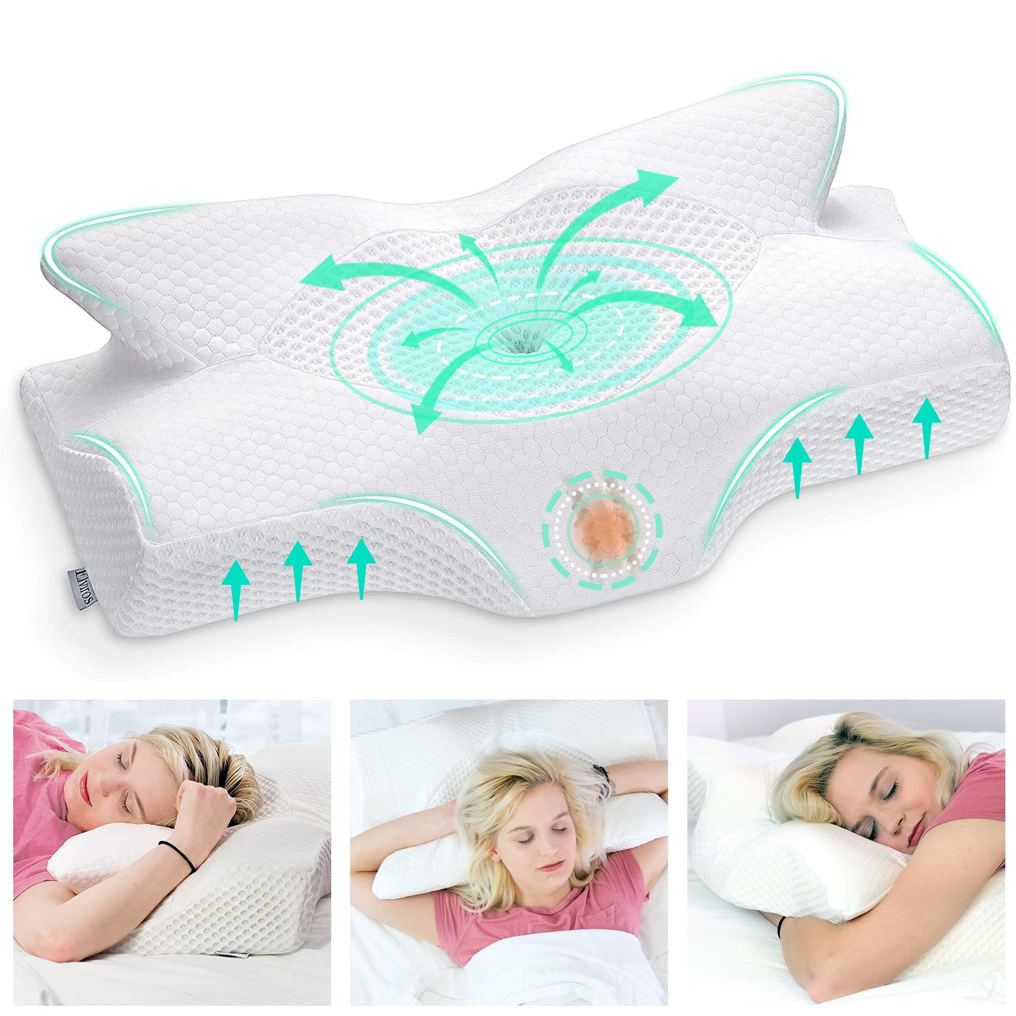 Click here for Elviros Cervical Memory Foam Pillow  Contour Pillo... prices
