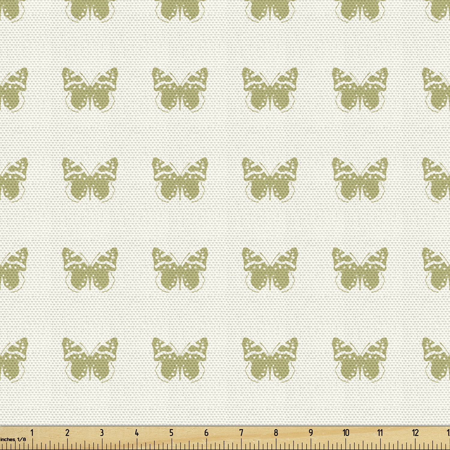 Entomology Fabric by the Yard, Repeating of Romantic Flying Insects in ...
