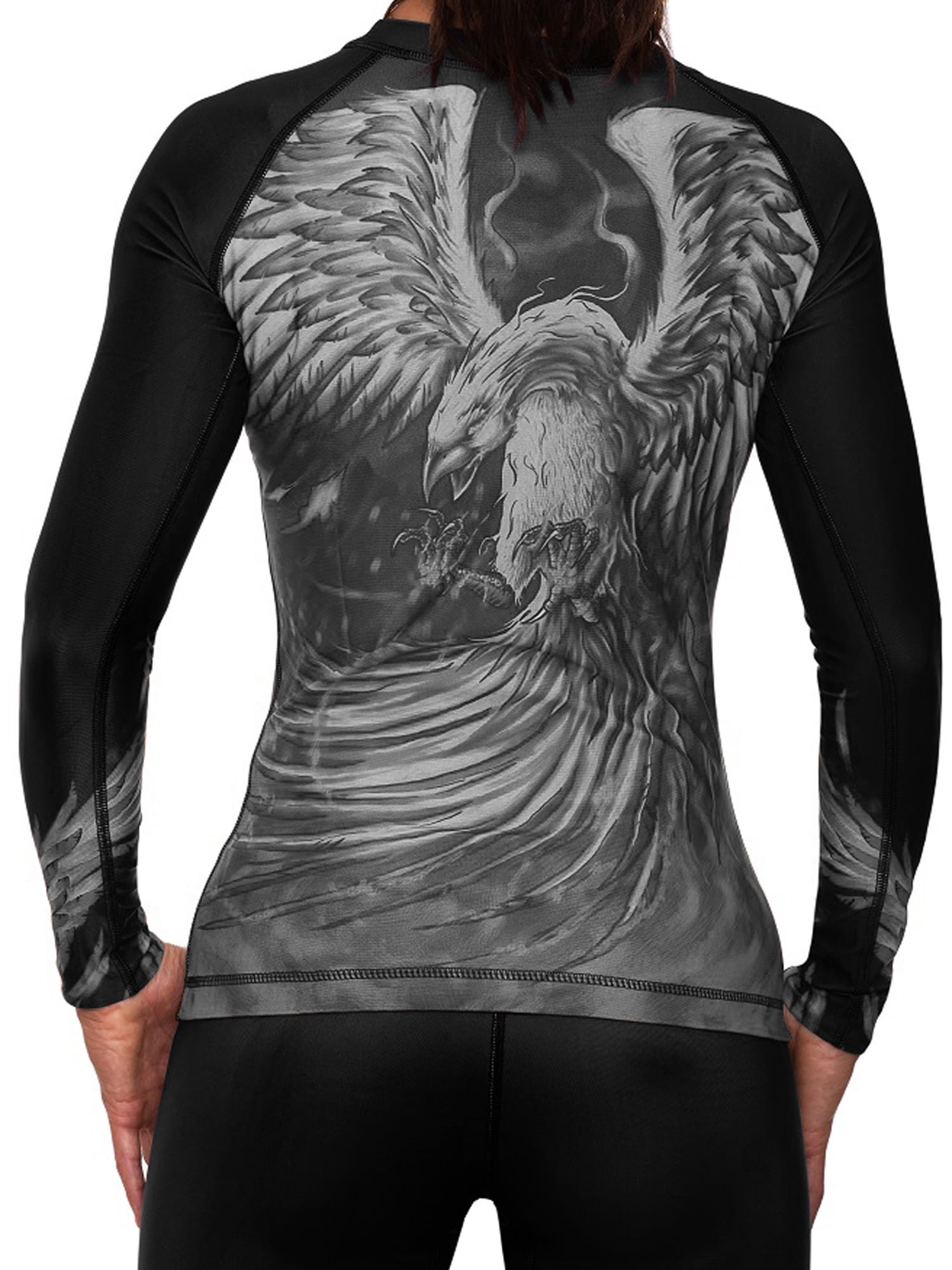 Raven Fightwear Women's The Phoenix BJJ Rash Guard MMA Black Edition ...