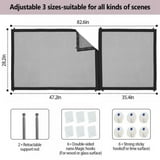 Pets Dog Cat Baby Safety Gate Mesh Fence Portable Guard Zipper Net Home ...