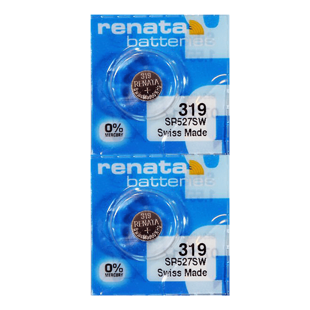 Renata 319 SR527SW Batteries - 1.55V Silver Oxide 319 Watch Battery (2 ...