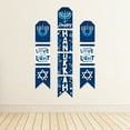 Big Dot of Happiness Hanukkah Menorah - Hanging Vertical Paper Door ...