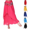 Aellinatey Shimmering Sequins Fabric Skirt For Belly Dance With Dynamic ...