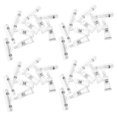 20Pcs Clear Plastic Price Tag Clips Double Sided Rotatable ...