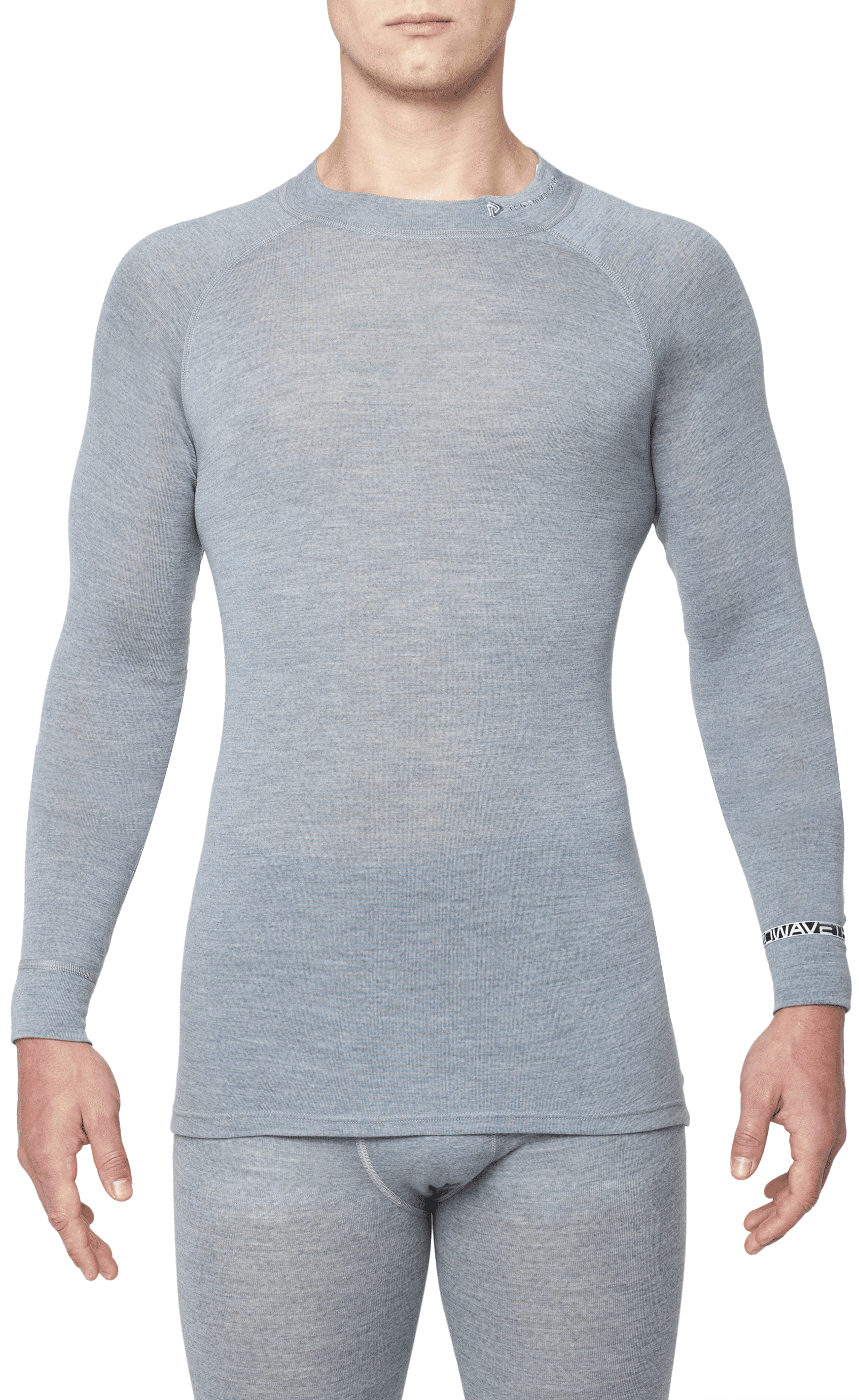 THERMOWAVE - MERINO WARM / Mens Merino Wool Thermal Shirt / SILVER ...