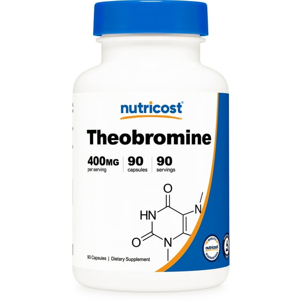 Nutricost Theobromine Capsules 400mg (90 Capsules) - Gluten-Free ...