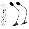 3.5mm Microphone for Gamings Headphones Headsets Microphone with Black ...