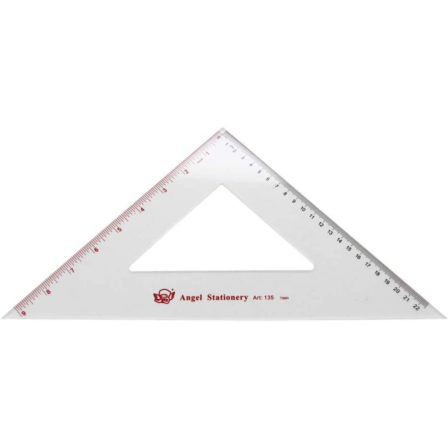 CintBllTer Triangle Ruler Set, 35cm / 13.8-inch Plexiglass Right Angle ...