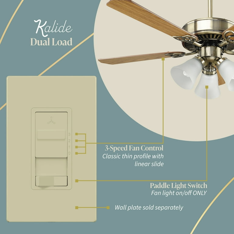 Wall Light Switch Ceiling Fan Combination Switch Concord Fans Ceiling