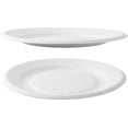 Concession Essentials 9 Inch Paper Plate Uncoated Plates White, 200ct ...