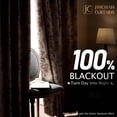 Blackout Floral Curtains for Living Room Bedroom Linen Blend Curtain ...