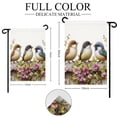 Cute Birds Garden Flag 28x40 Inch Floral Fence Double Sided Small ...