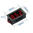 DC 3.5-30V Digital Car Voltmeter Automotive Voltage Meter Red/Blue ...