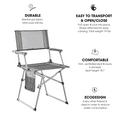 Quechua Folding Camping Chair, Gray - Walmart.com